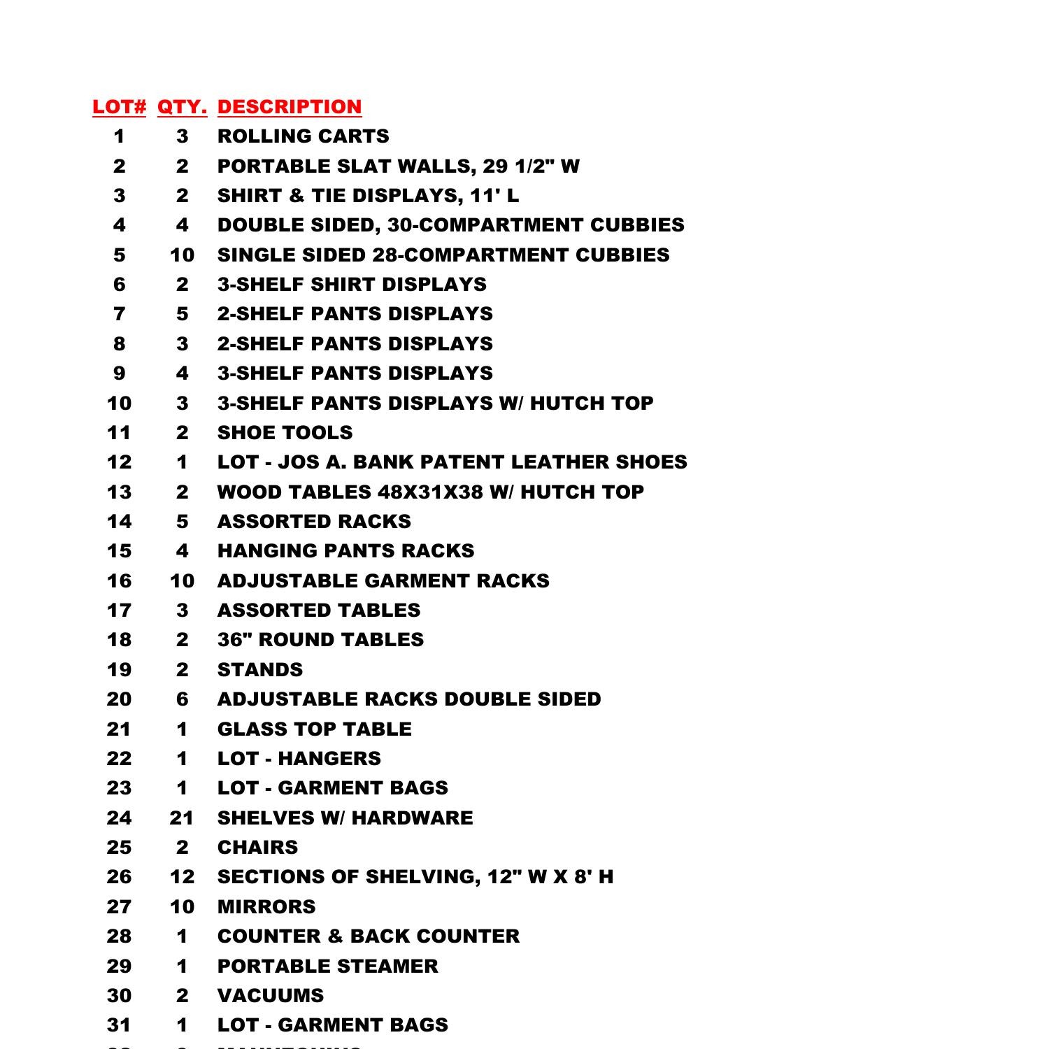 Jos A Bank Inventory.pdf | DocDroid