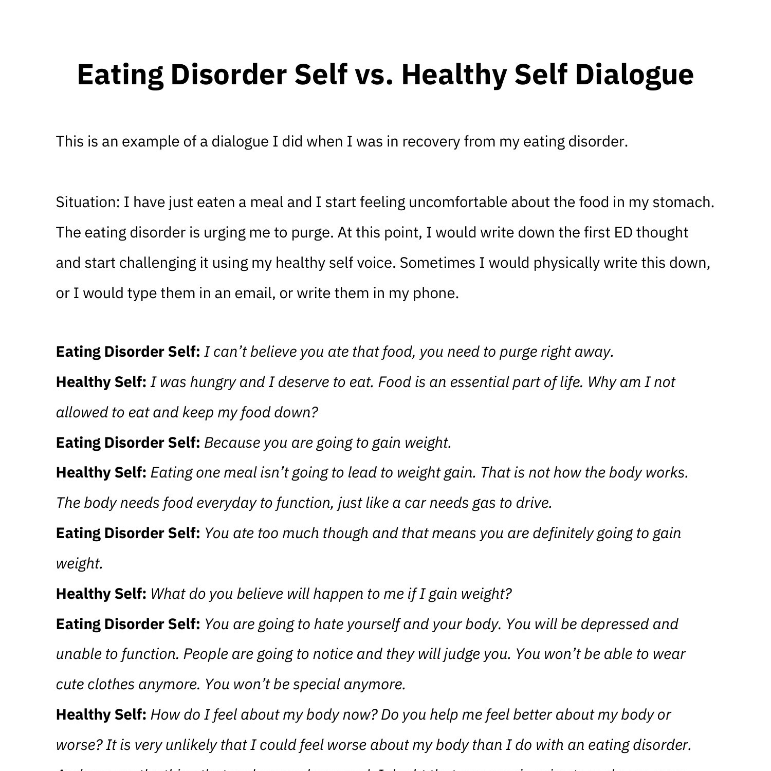Eating Disorder Self vs. Healthy Self Dialogue.pdf | DocDroid