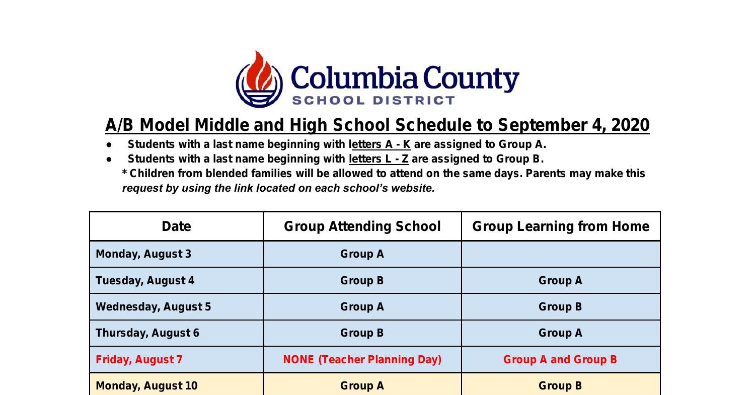 A_B Schedule through September 4 2020.pdf | DocDroid
