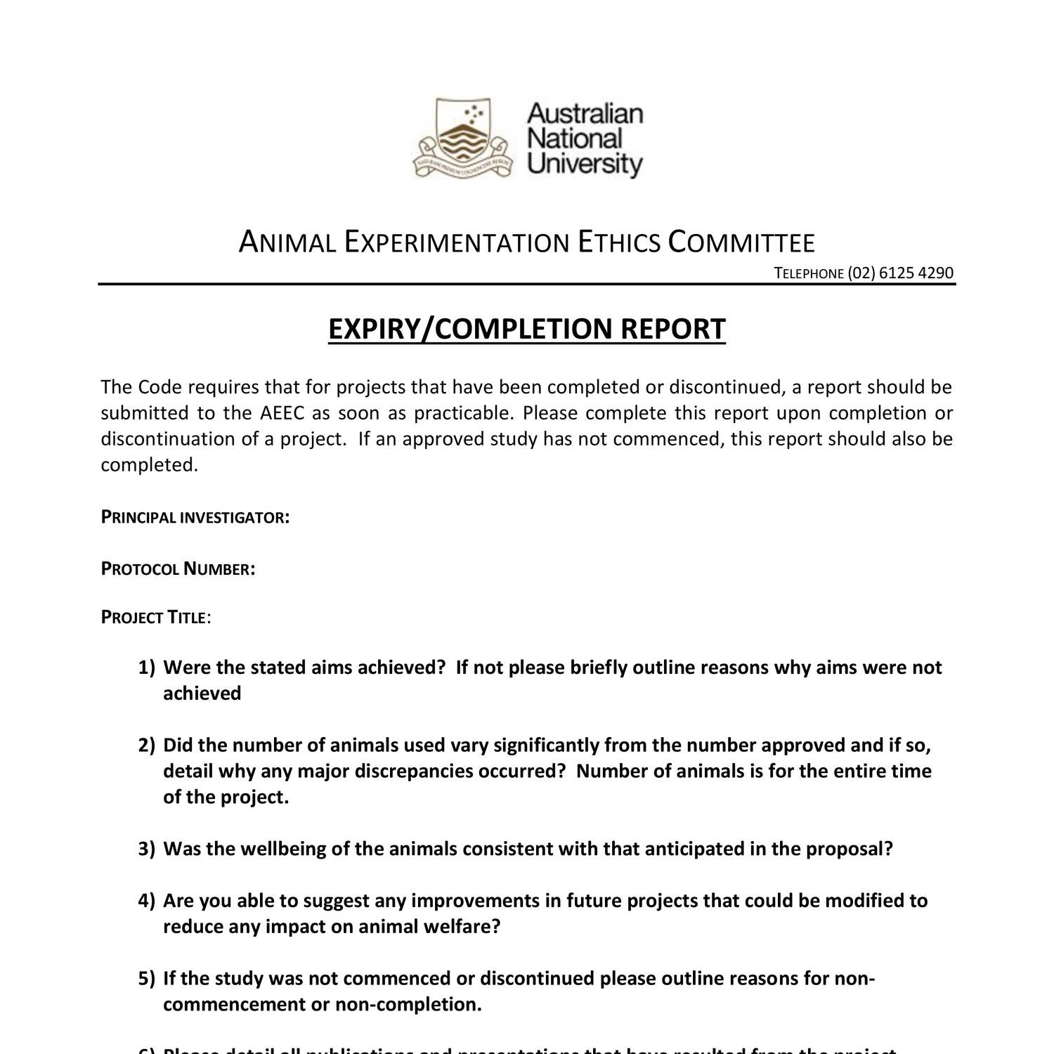 Expiry Completion Report 2018.doc | DocDroid