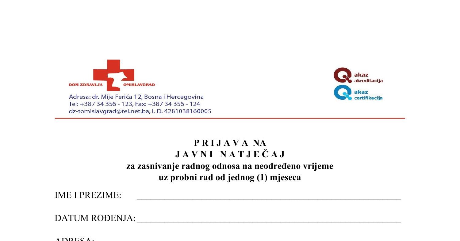 P R I J A V A NA NATJEČAJ ZA VOZAČA.docx | DocDroid