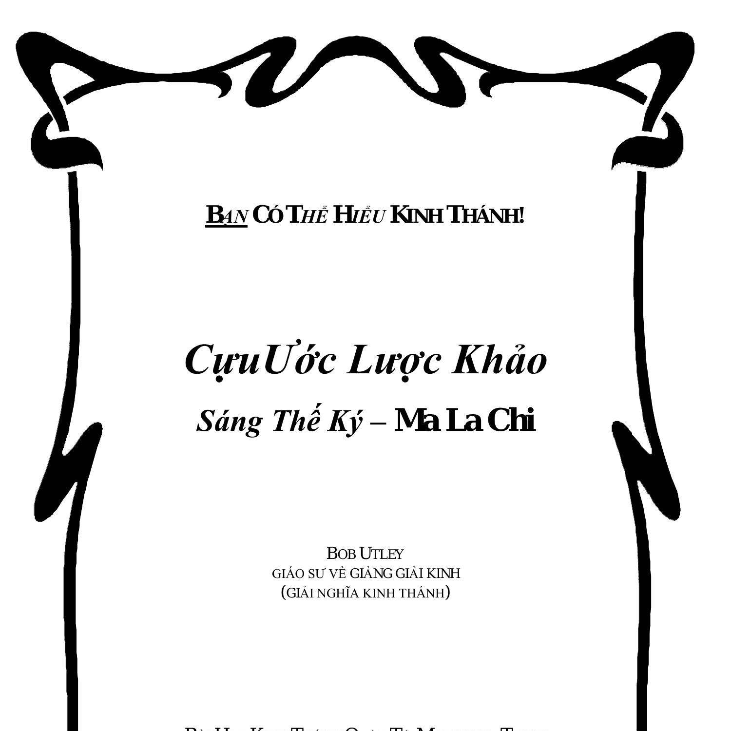 Cựu ước lược khảo - BOB UTLEY.pdf | DocDroid