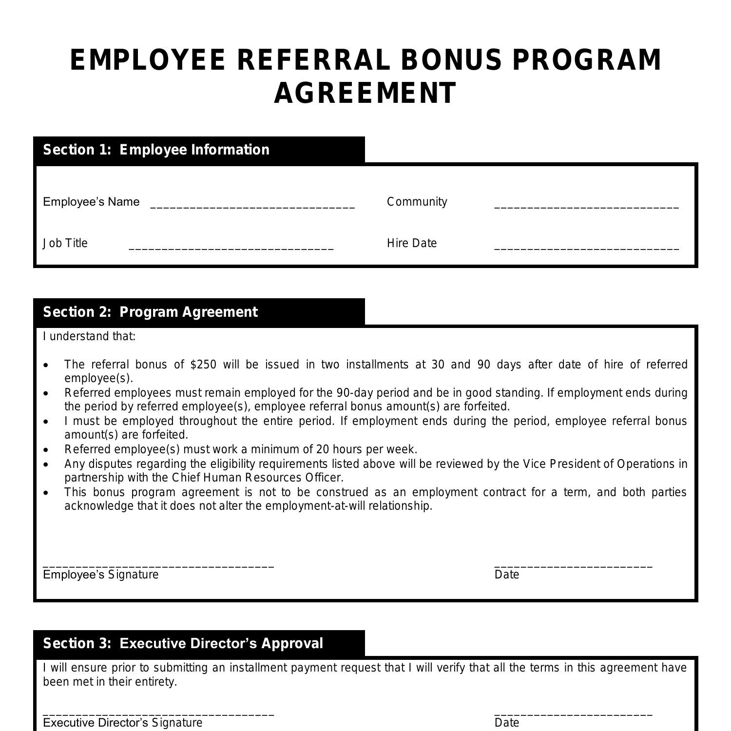 Employee Referral Bonus Payment Form pdf DocDroid