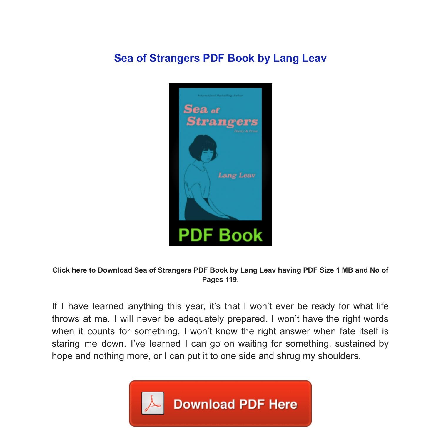 Download Sea of Strangers PDF Book by Lang Leav having PDF.pdf | DocDroid