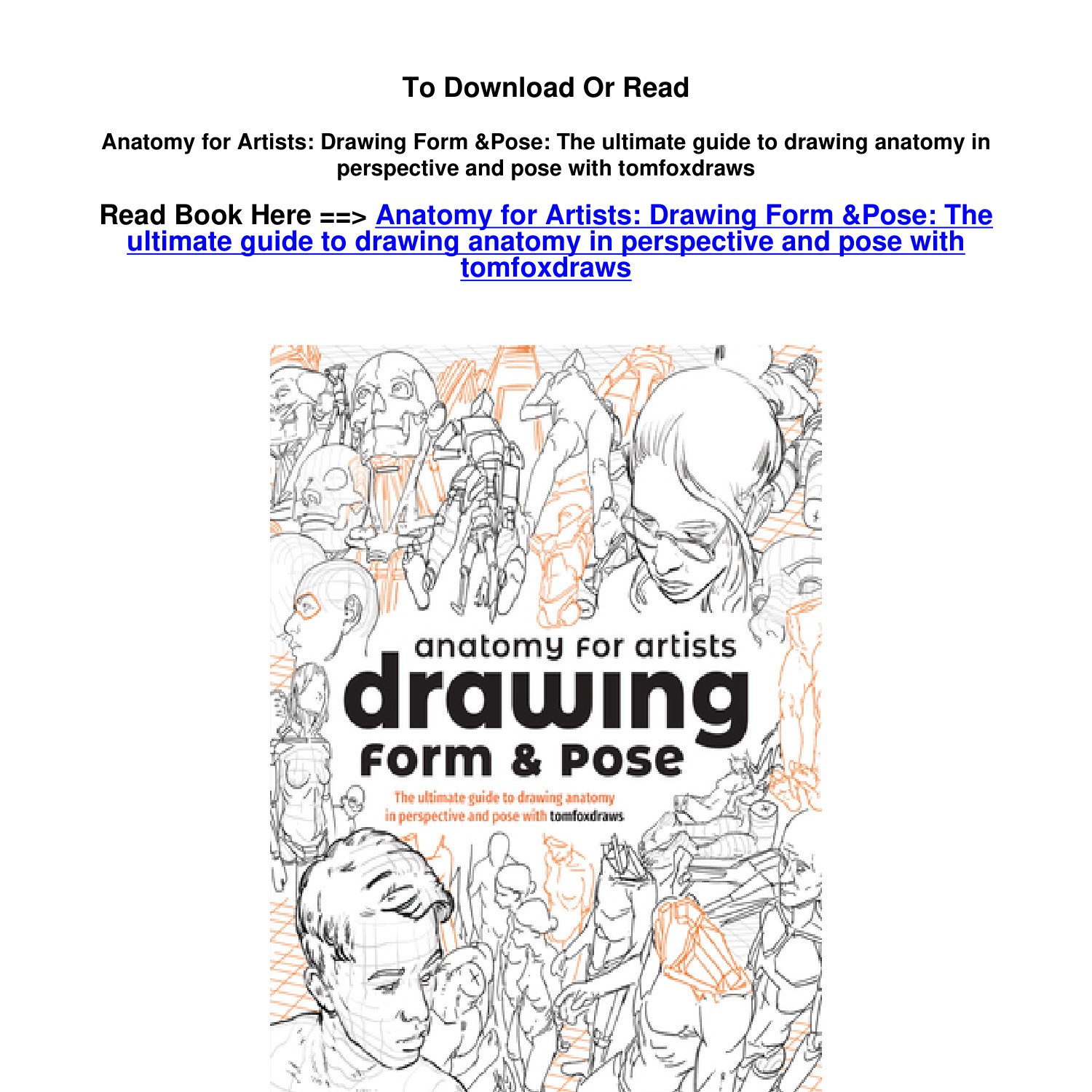 Download Epub Anatomy For Artists Drawing Form Pose The Ultimate Guide