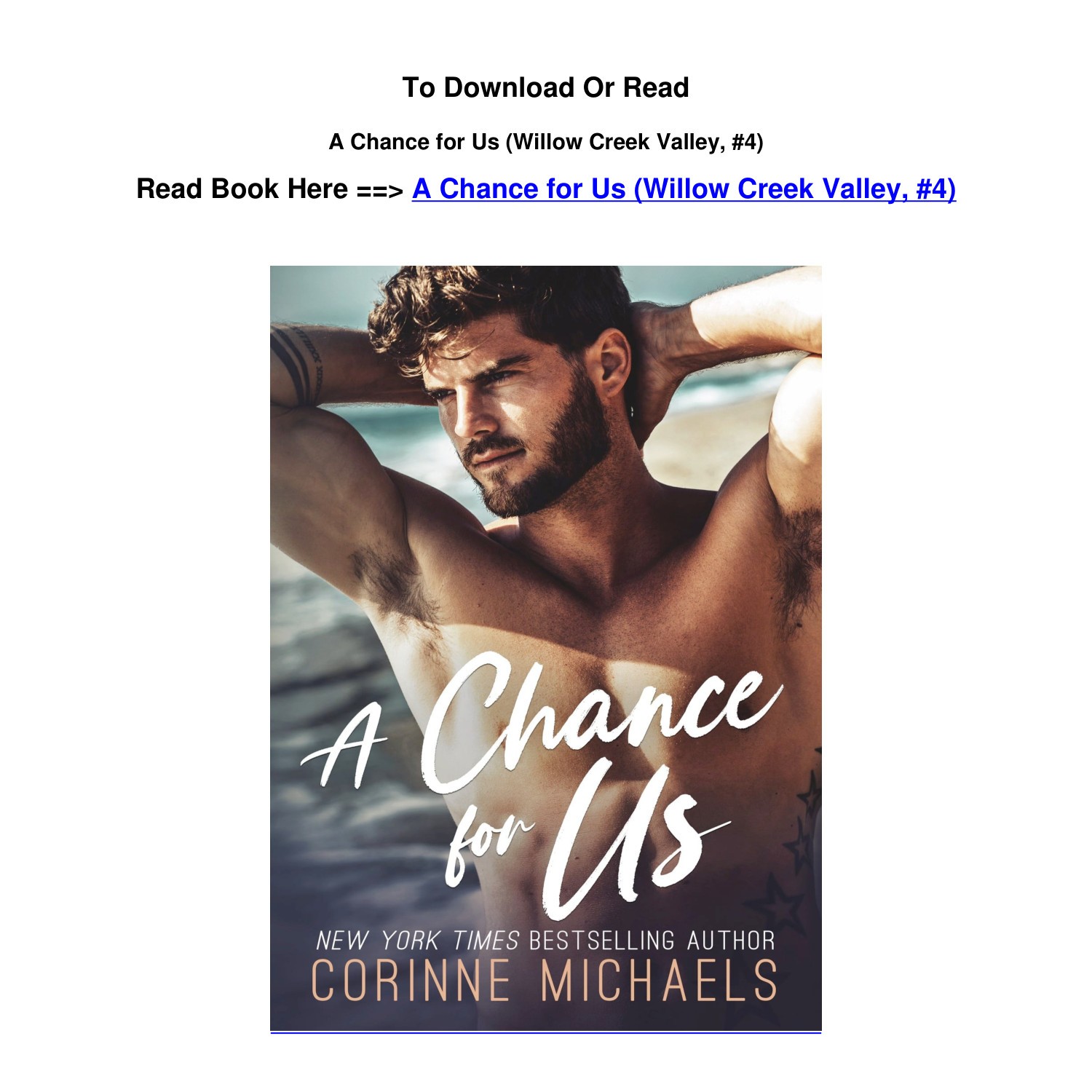 download EPUB A Chance for Us Willow Creek Valley 4 By Corinne Michaels ...