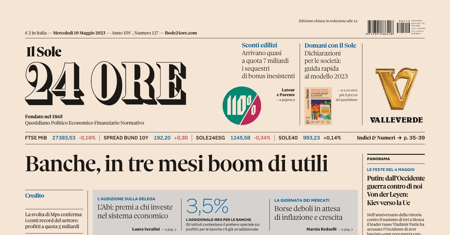 La rassegna stampa delle prime pagina in tv 10 5 2023.pdf | DocDroid