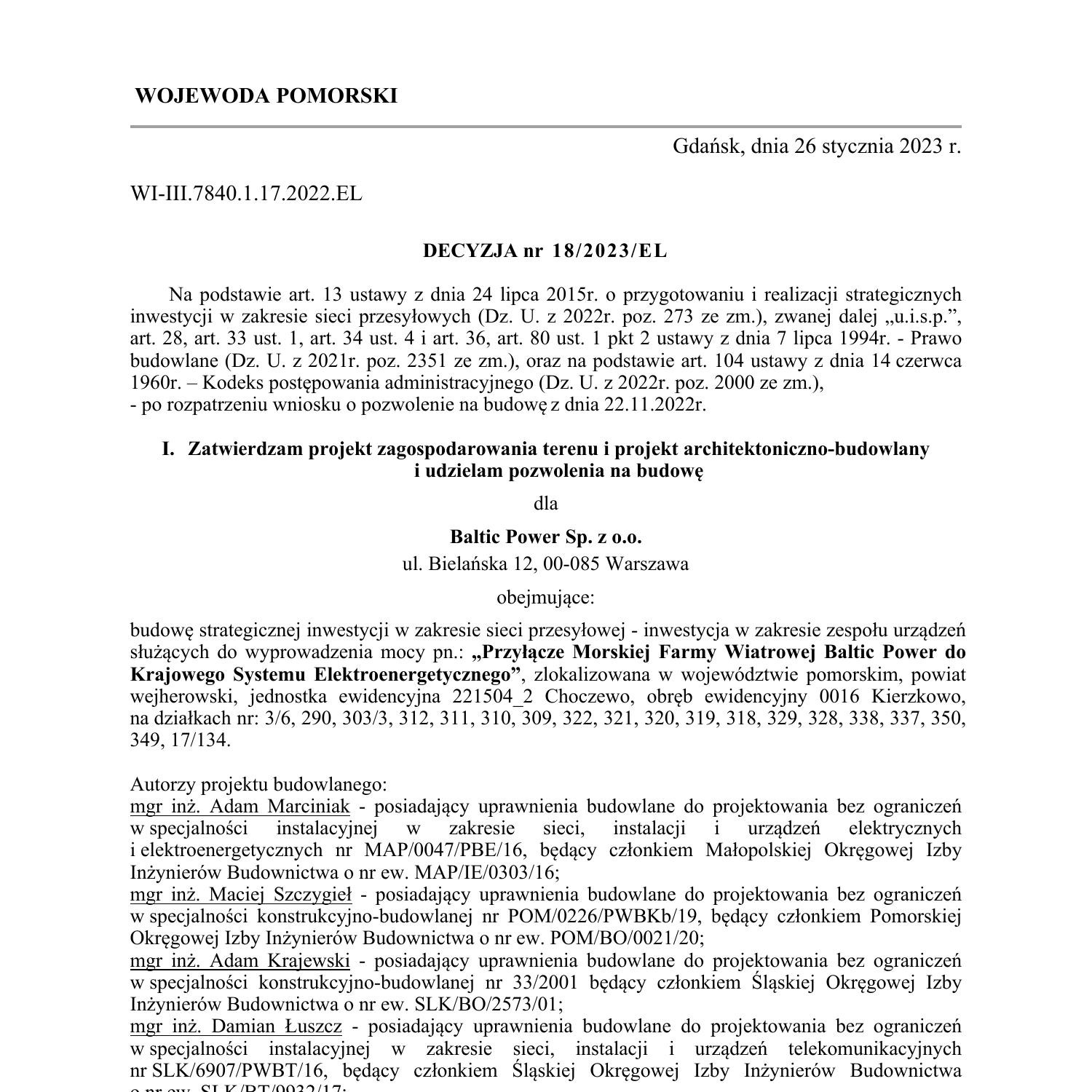 decyzja_woj_pom_baltic_power_01_2023.pdf | DocDroid