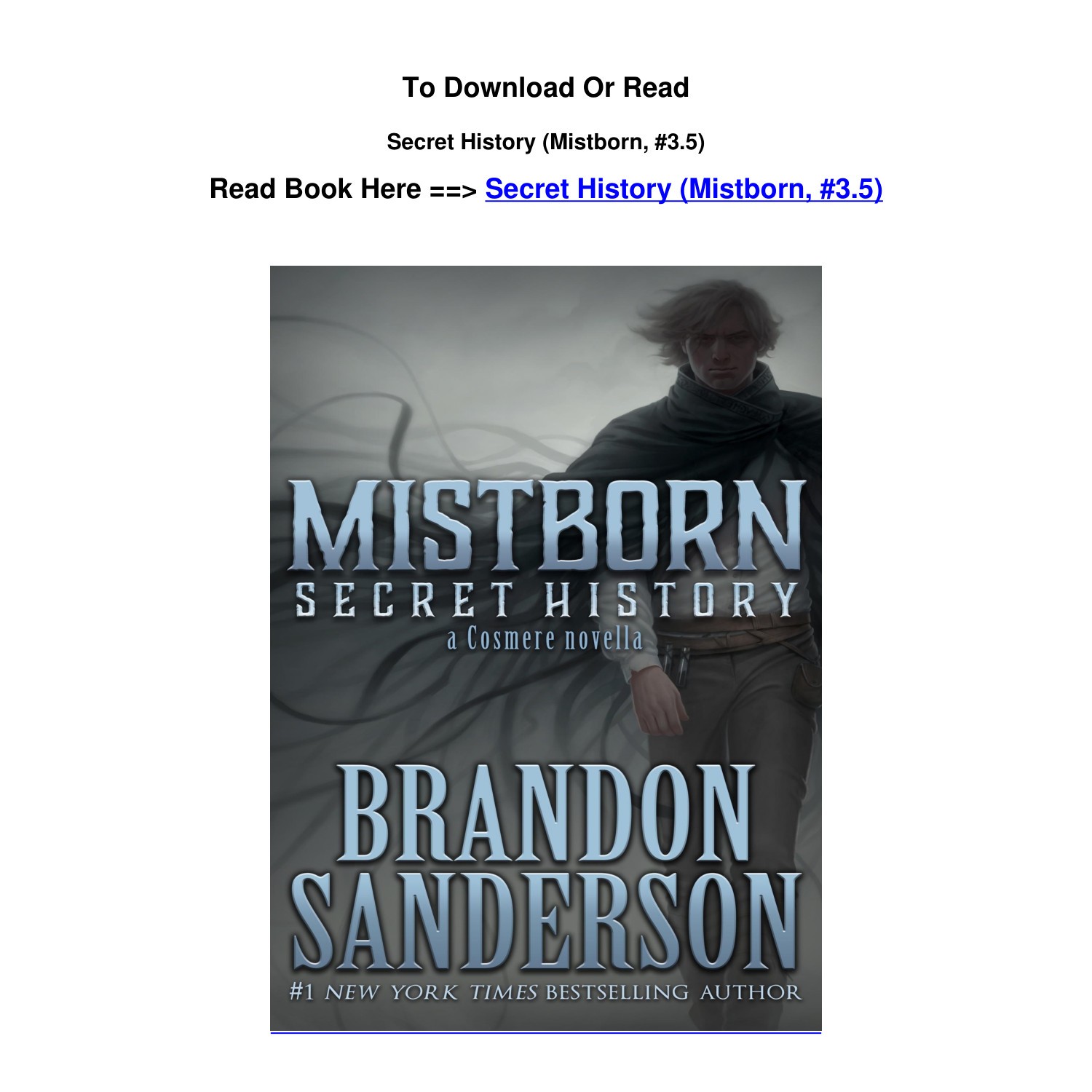 EPub Download Secret History Mistborn 3 5 BY Brandon Sanderson.pdf ...