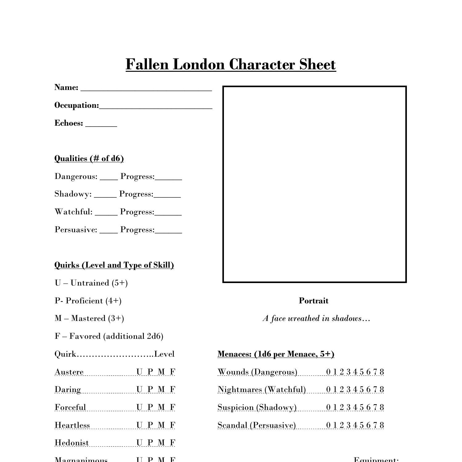 Fallen London RPG Character Sheets.pdf | DocDroid