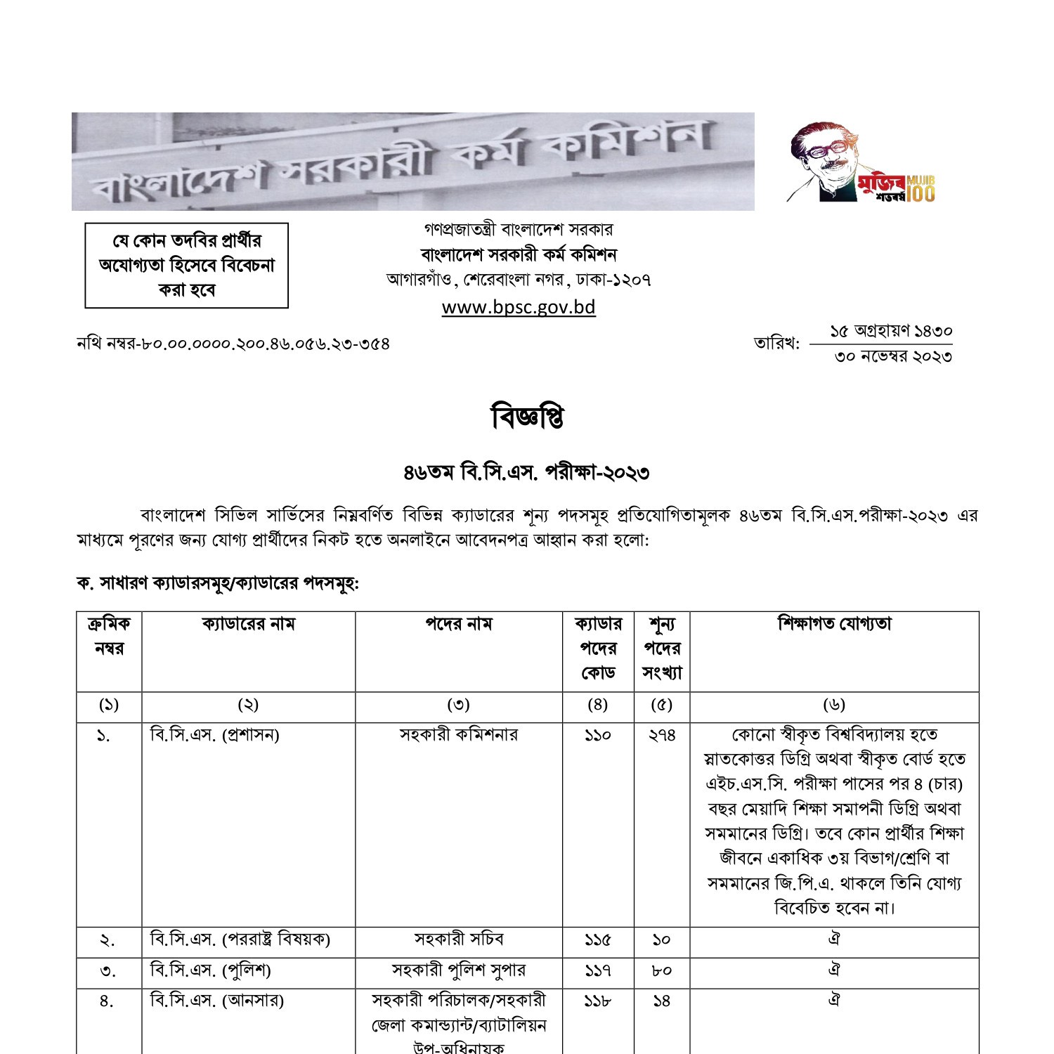 Risingcumilla.com - 46-BCS-Advertisement.pdf | DocDroid