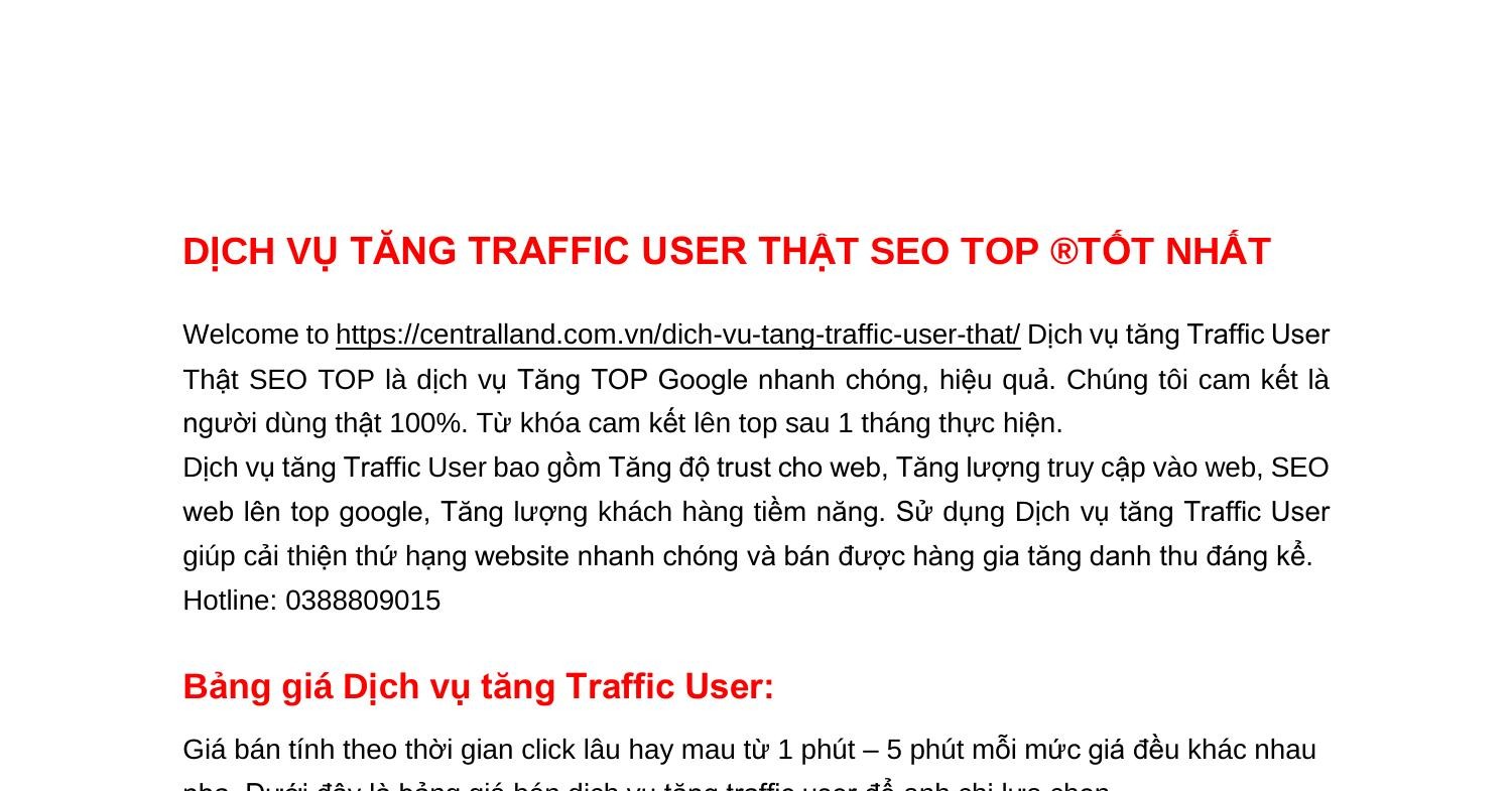 Dichvutangtrafficuser.docx | DocDroid