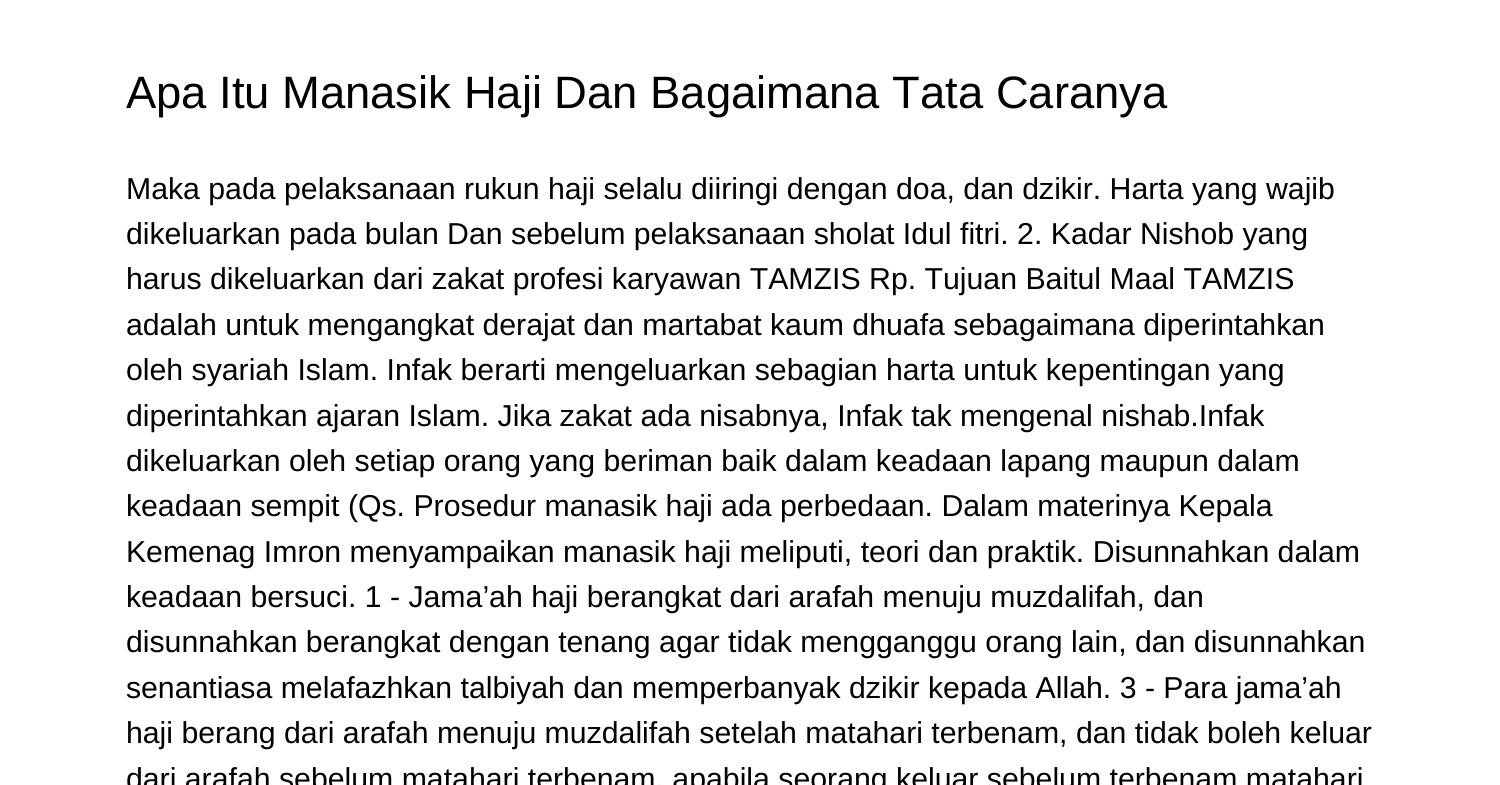 Apa Itu Manasik Haji Dan Bagaimana Tata Caranyartifg.pdf.pdf | DocDroid