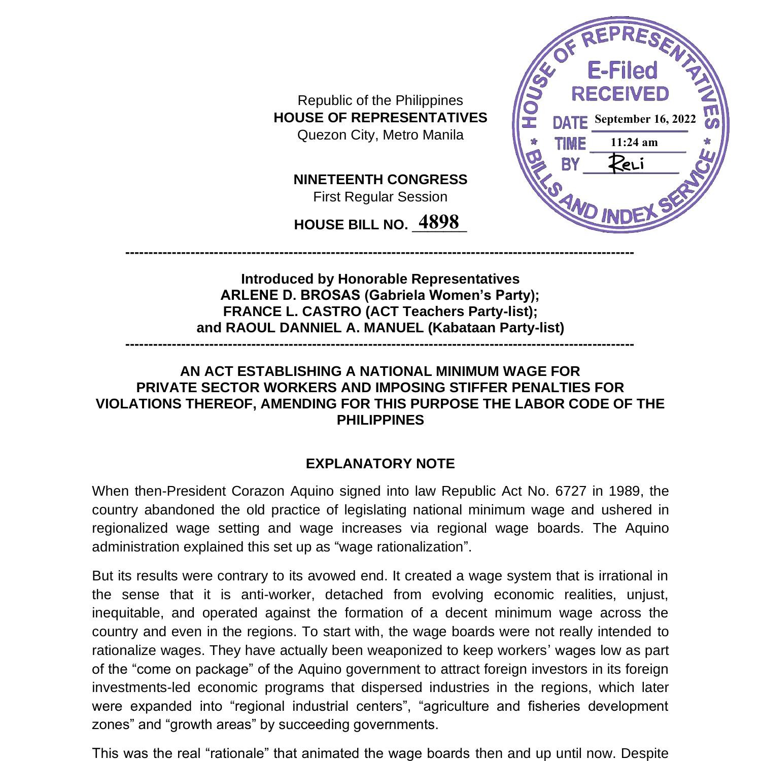 HB 4898 National Minimum Wage Bill.pdf | DocDroid