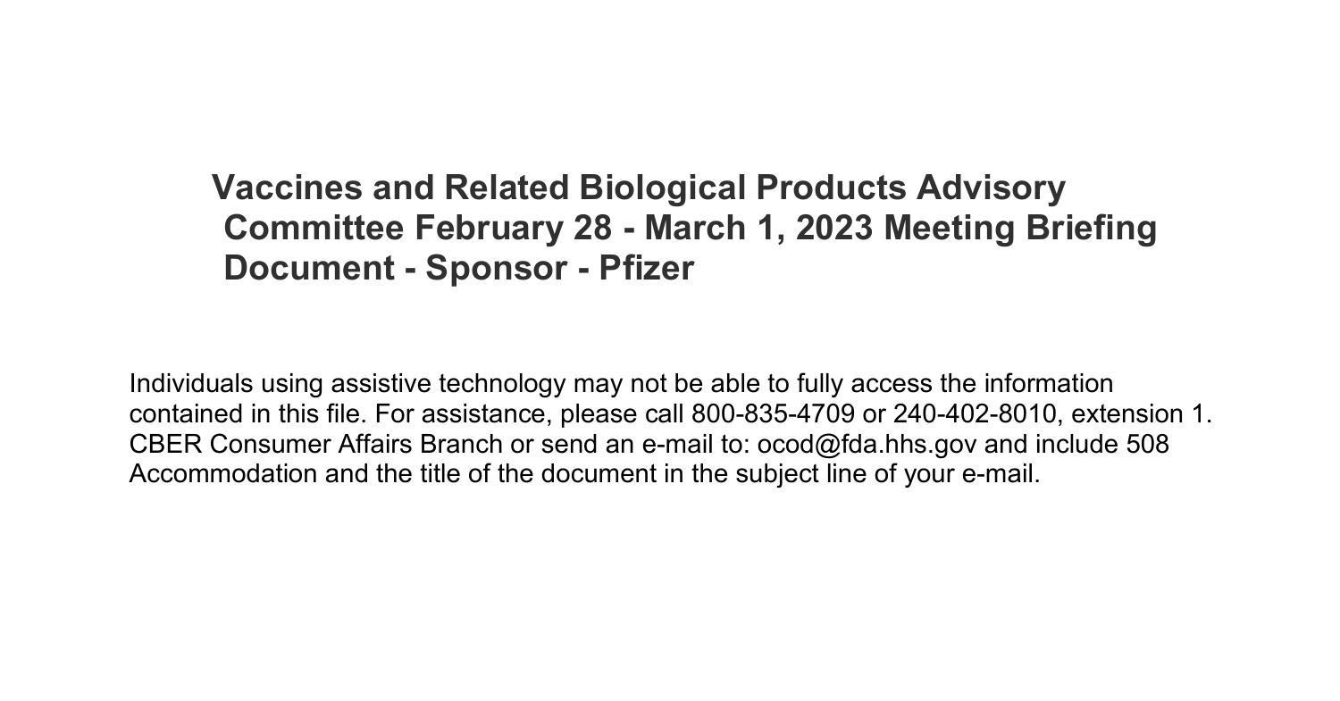 VRBPAC-02.28.23-03.01.23-Meeting-Briefing-Document-Sponsor-Pfizer (1 ...