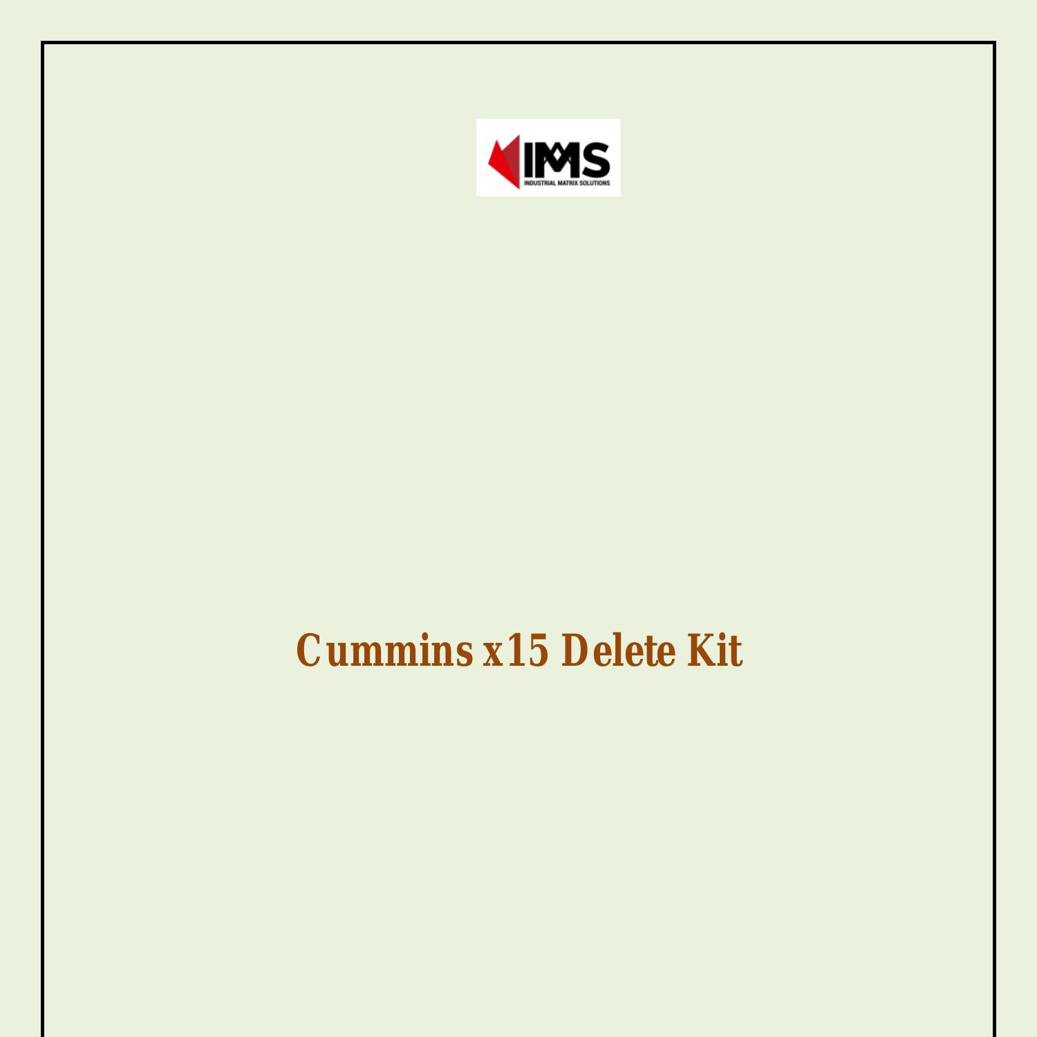 Cummins x15 Delete Kit.pdf | DocDroid