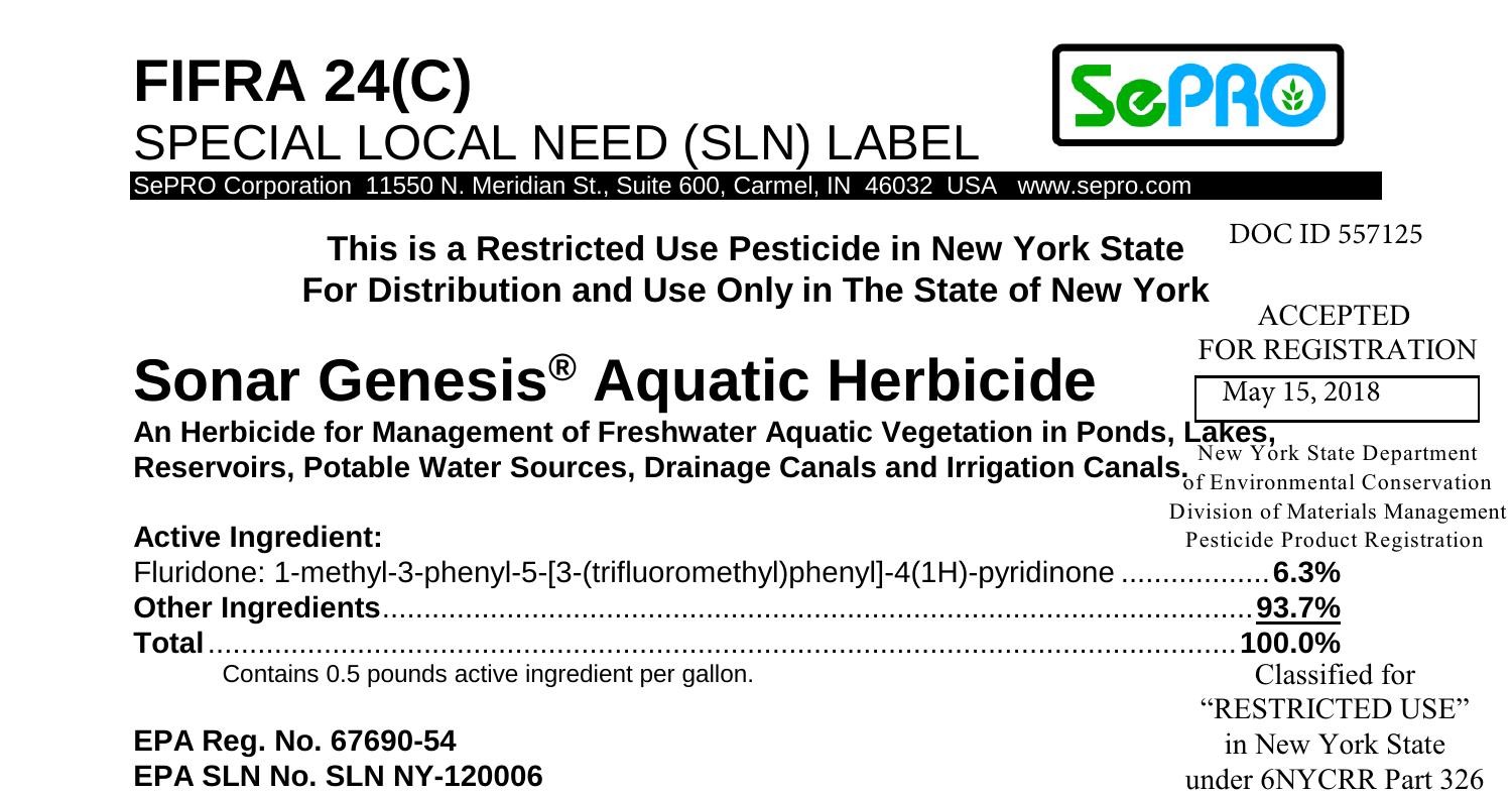 Sonar Genesis SLN Label May 15, 2018.pdf | DocDroid