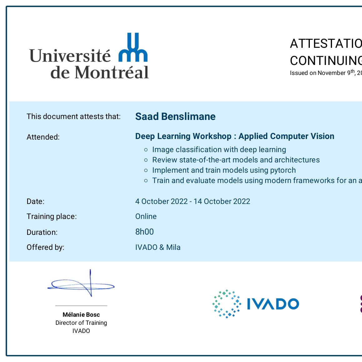 IVADO_MILA - Certificate - Computer Vision - 2022.pdf | DocDroid