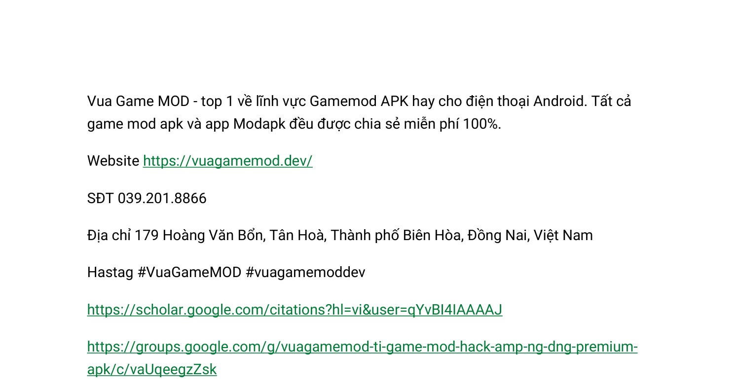 Vua Game MOD.docx | DocDroid
