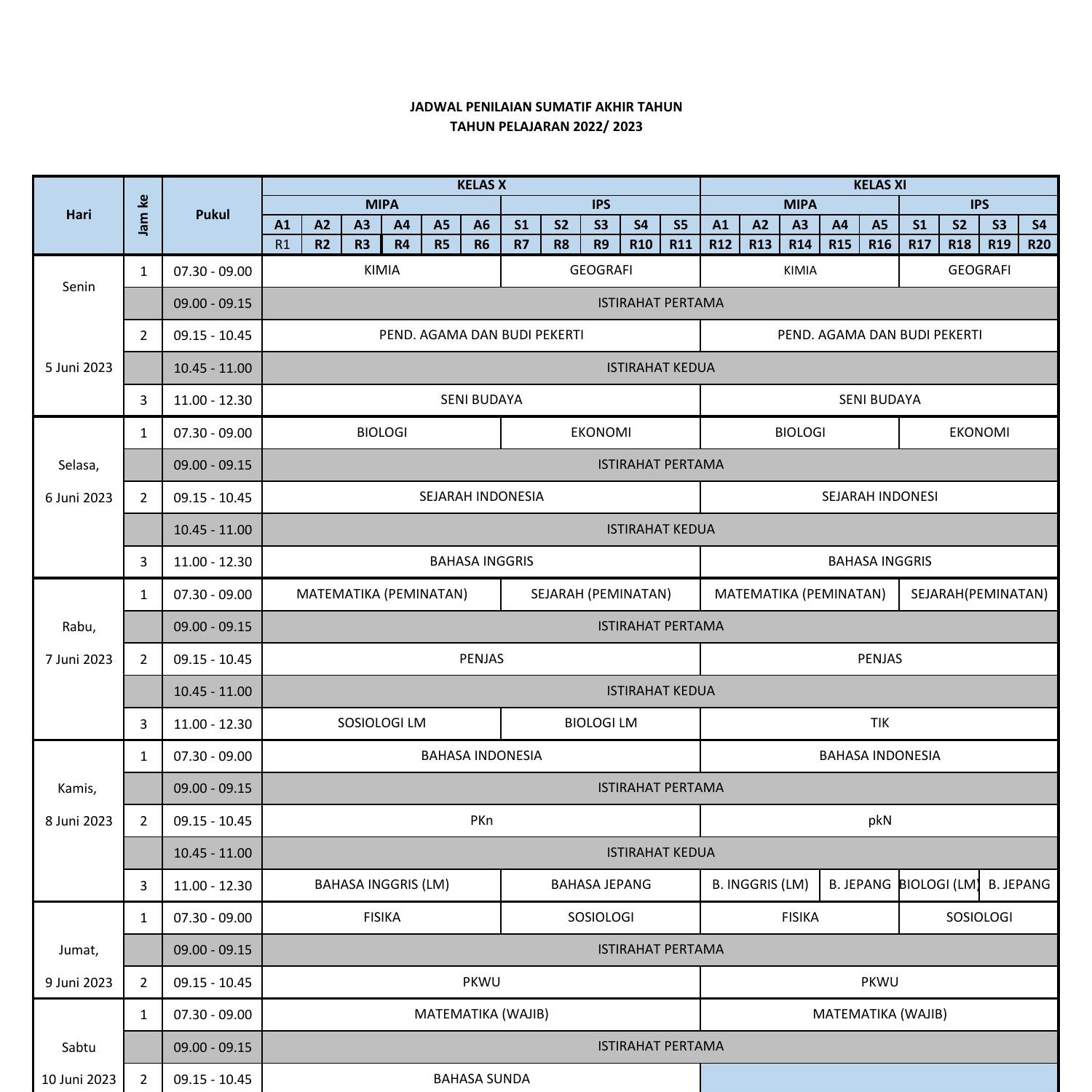 JADWAL PSAT.pdf | DocDroid