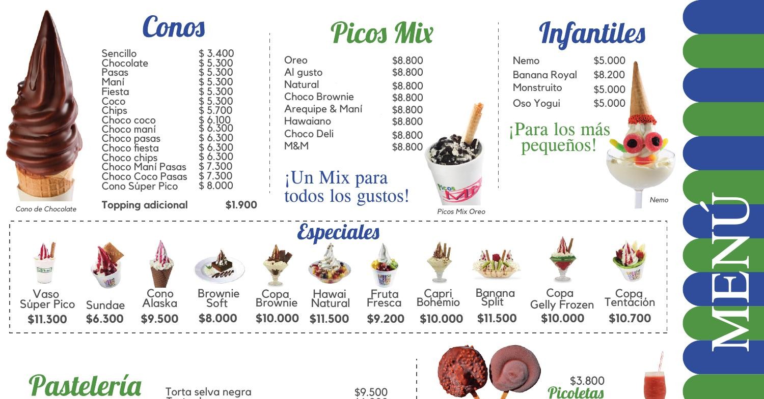 MENÚ PICOS TRADICIONAL ..pdf | DocDroid