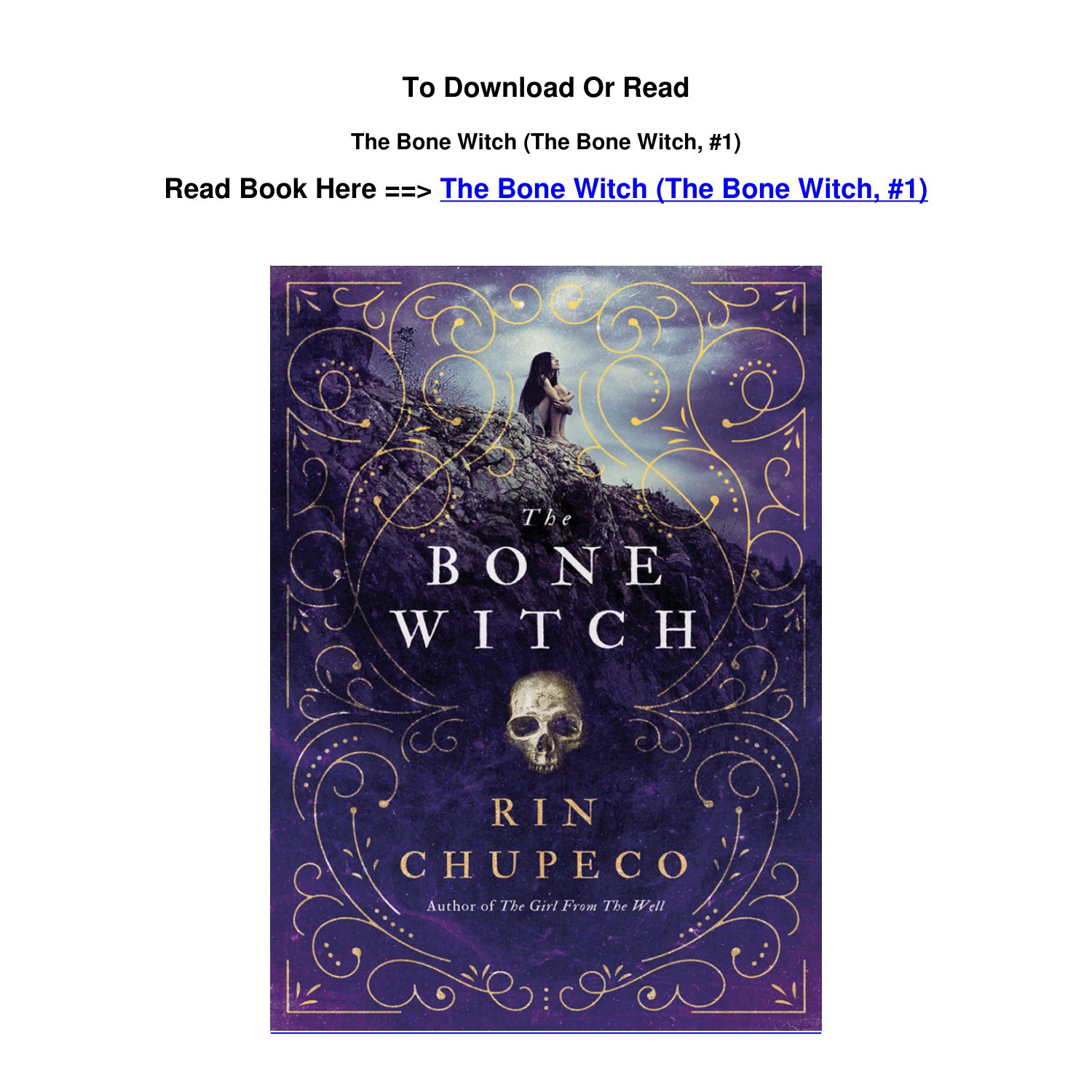 Download Pdf The Bone Witch The Bone Witch 1 By Rin Chupeco.pdf | DocDroid