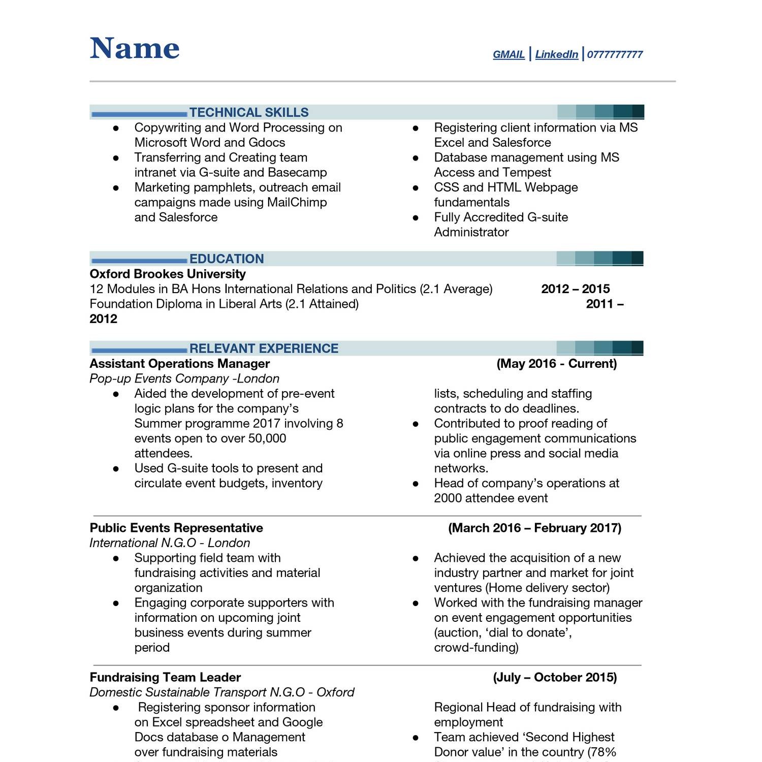 CV Template Editable.docx.pdf | DocDroid