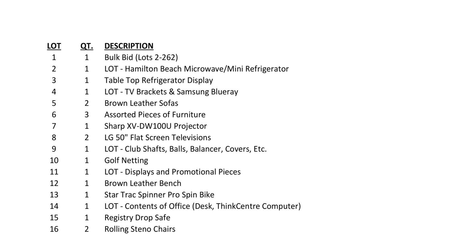 Clay Health Spa + Club Inventory.pdf | DocDroid