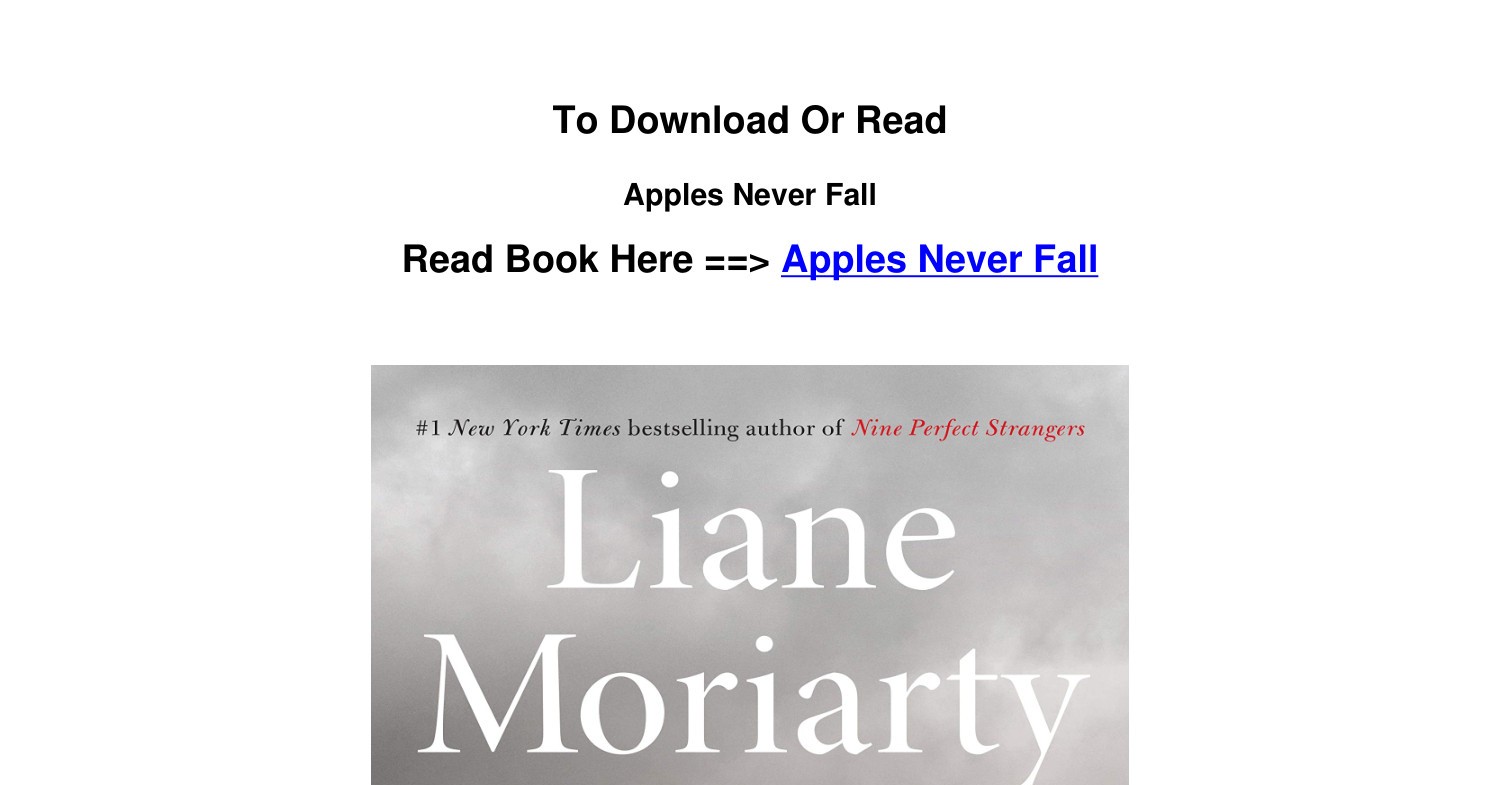 Download PDF Apples Never Fall By Liane Moriarty.pdf | DocDroid