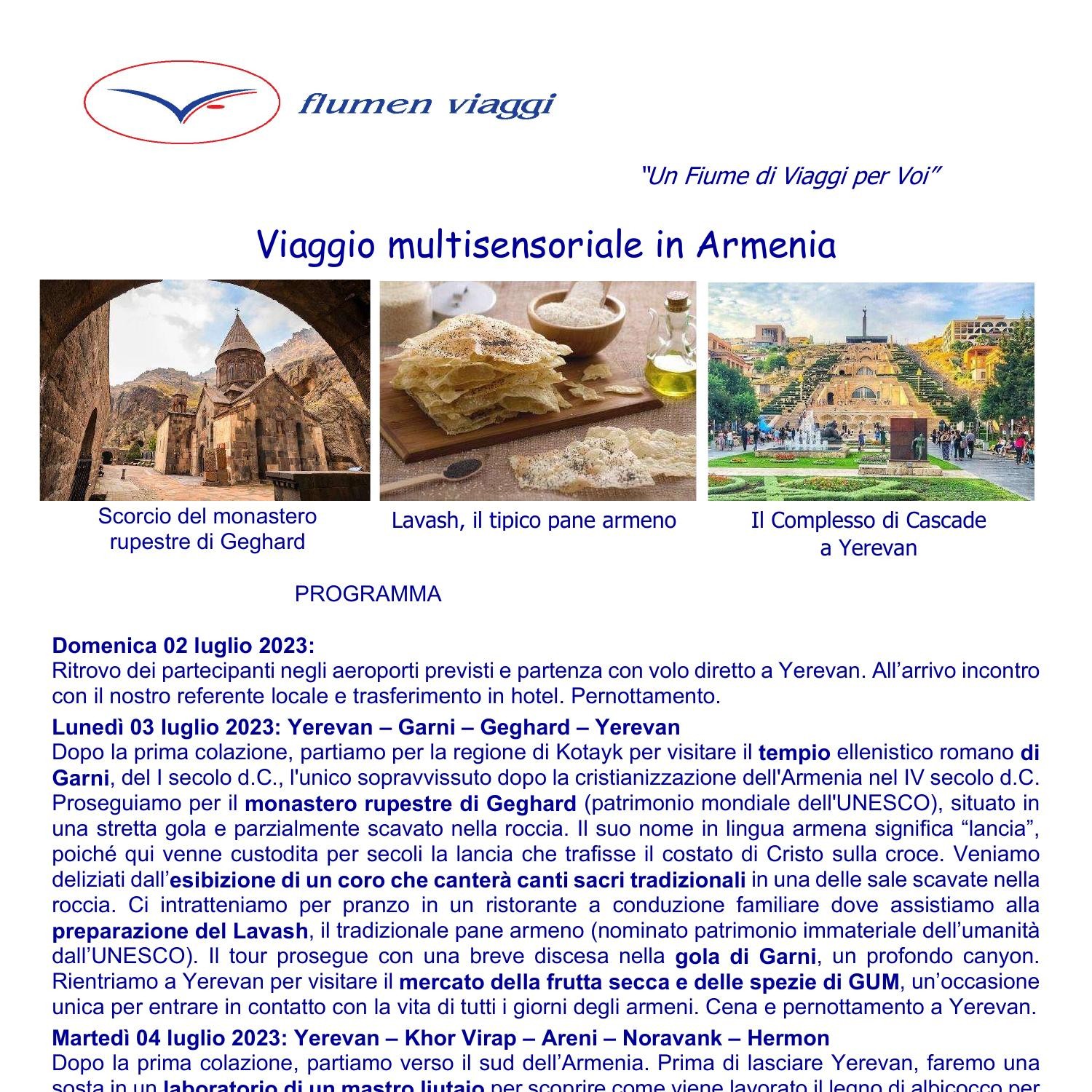 Programma di viaggio Armenia 2023.pdf | DocDroid