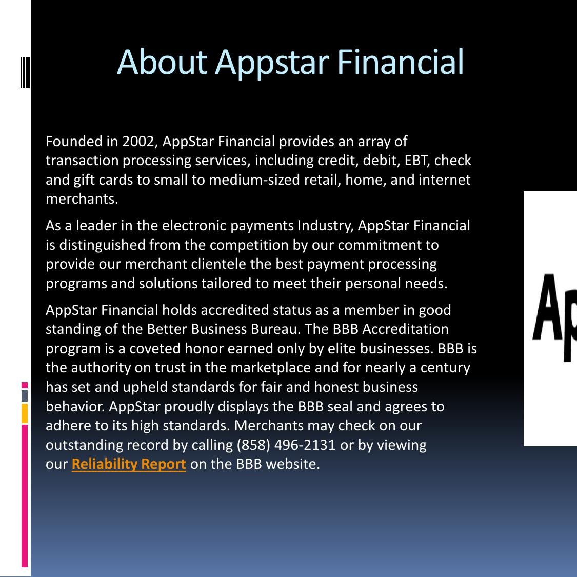 About Appstar Financial Equipments.pptx | DocDroid