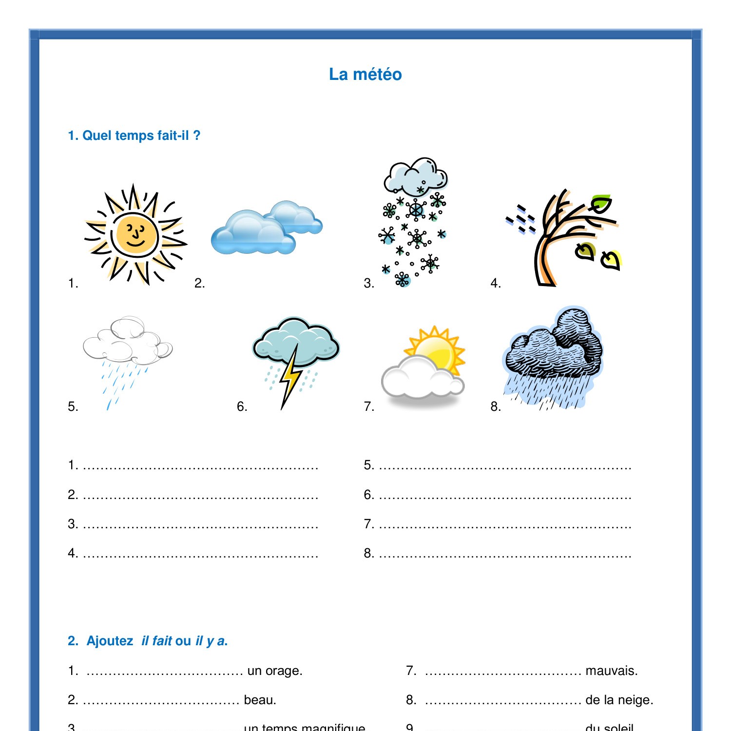 La météo Exercices et corrigé (1).pdf | DocDroid
