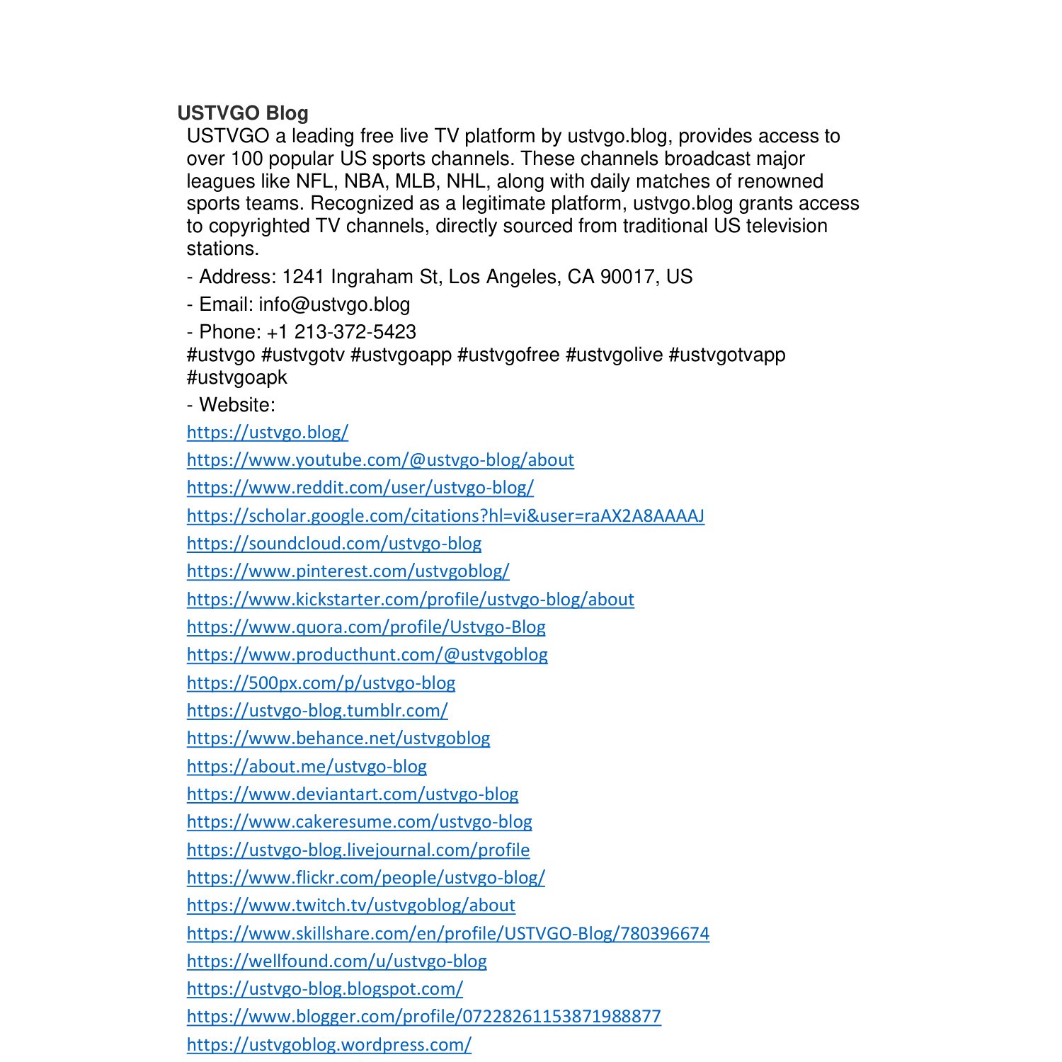 USTVGO Blog.docx | DocDroid
