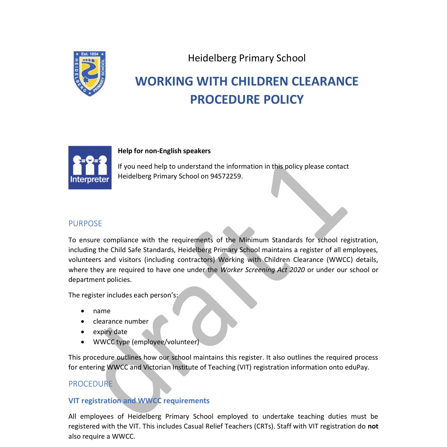 WWCC Clearance Policy Draft.pdf | DocDroid