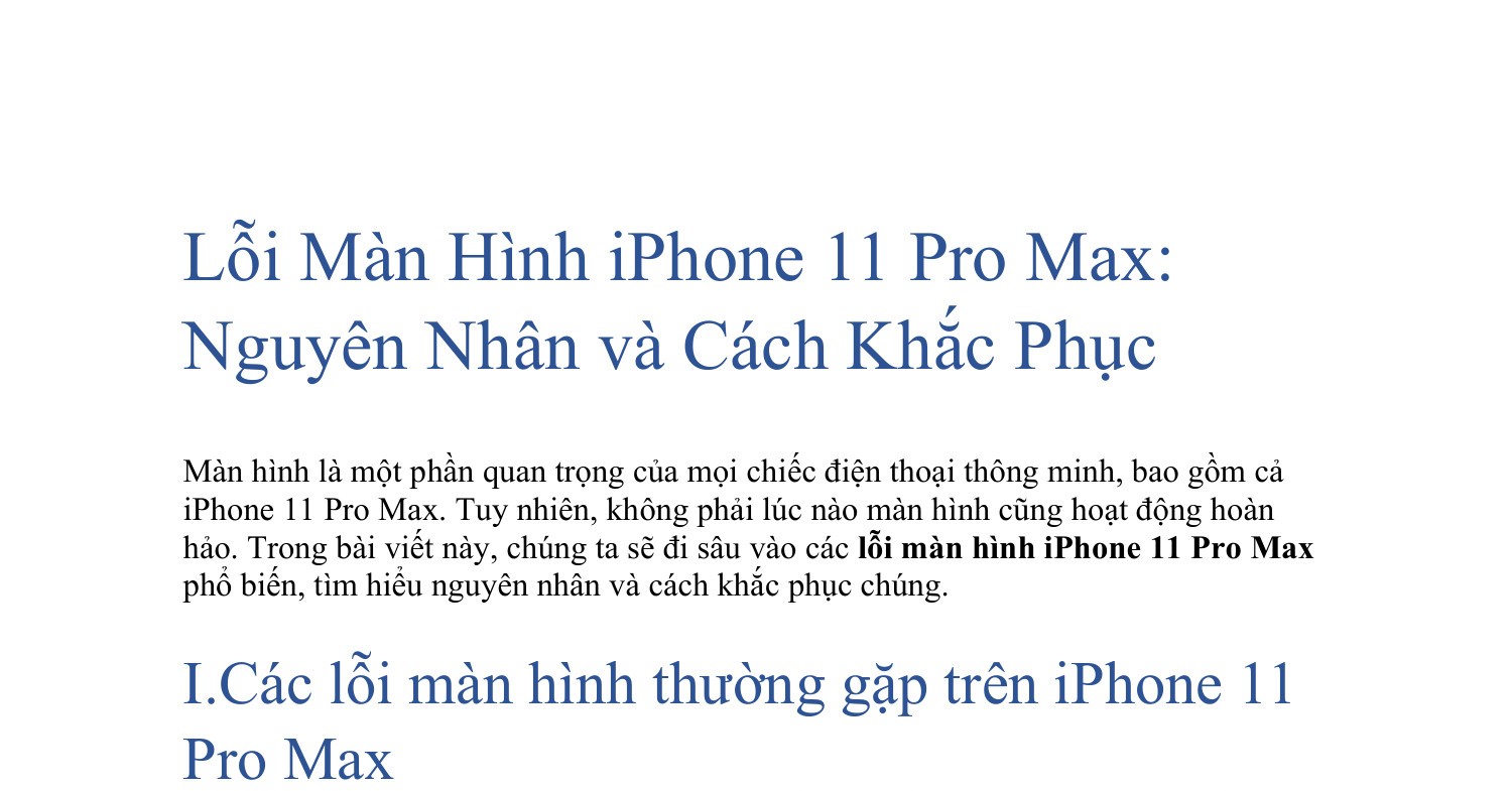 Loi Man Hinh iPhone 11 Pro Max.docx | DocDroid