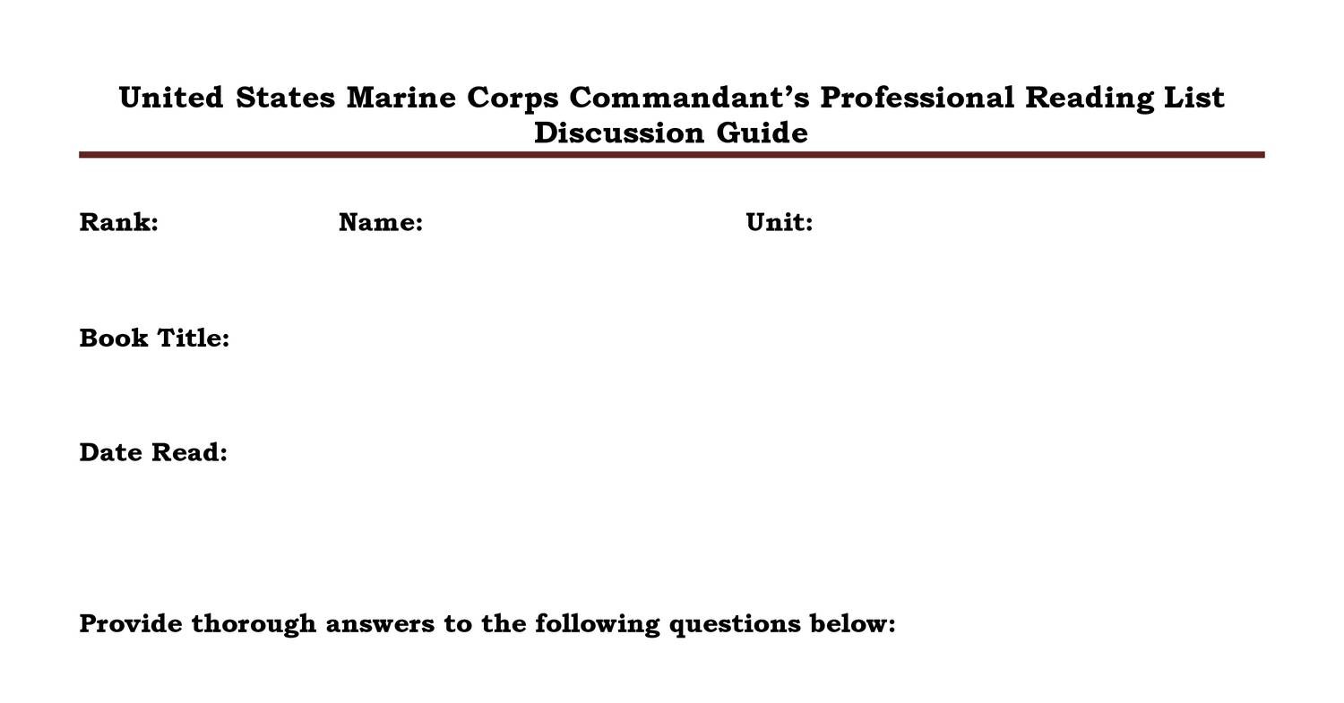USMC Book Report Format.pages | DocDroid