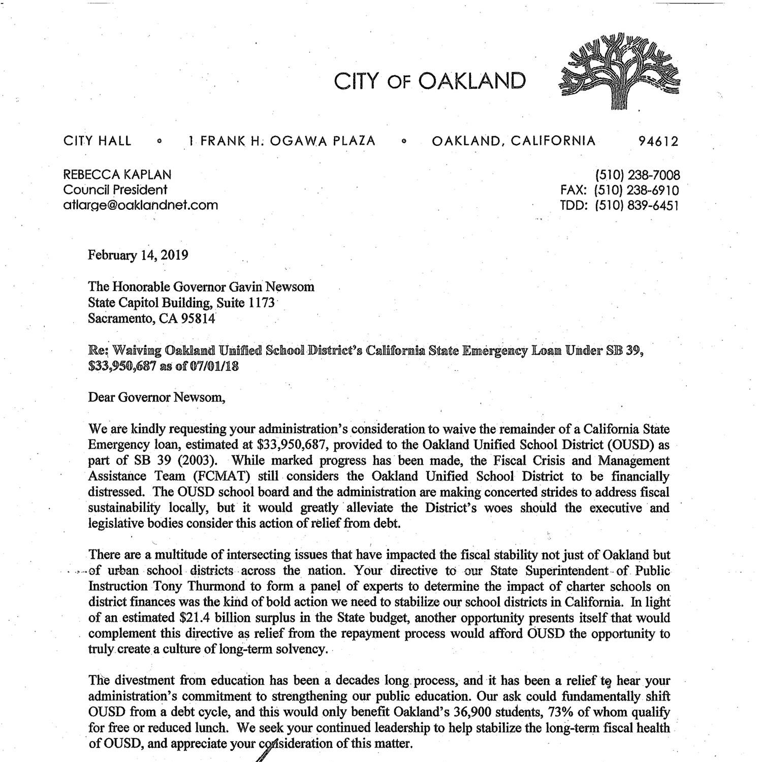 Governor Newsom OUSD Letter 021419.pdf | DocDroid