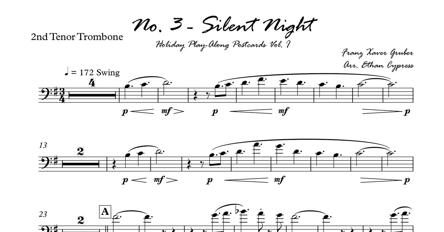 2-Silent Night Trombone Sextet - 2ND TENOR TROMBONE.pdf | DocDroid