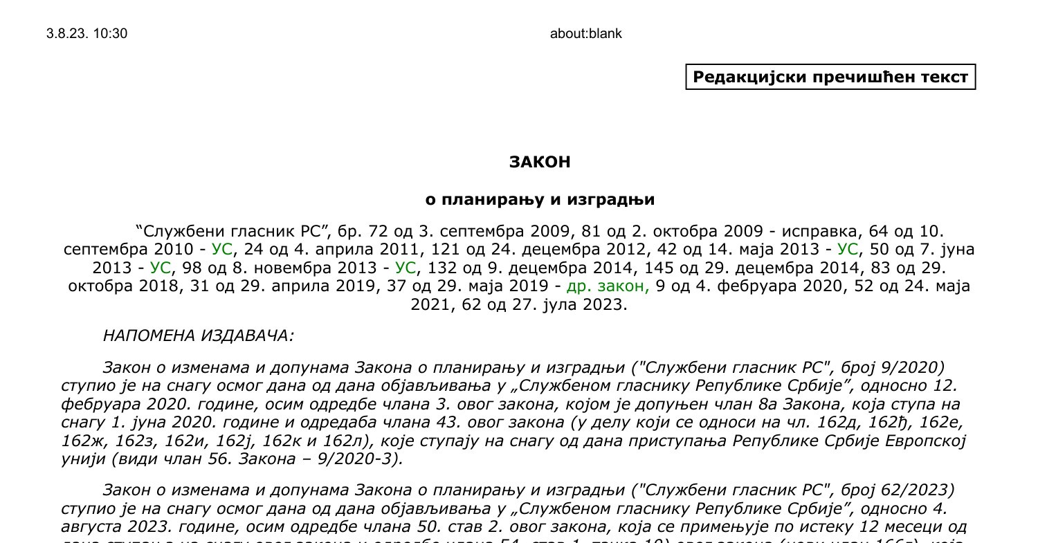 Zakon o planiranju i izgradnji - redakcijski prečišćen tekst.pdf | DocDroid