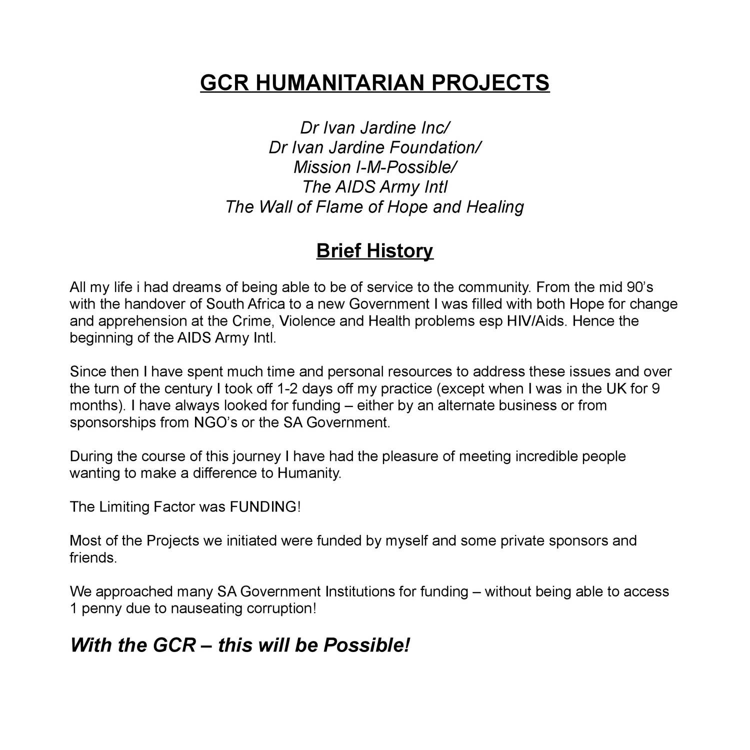 GCR Humanitarian Projects.pdf | DocDroid