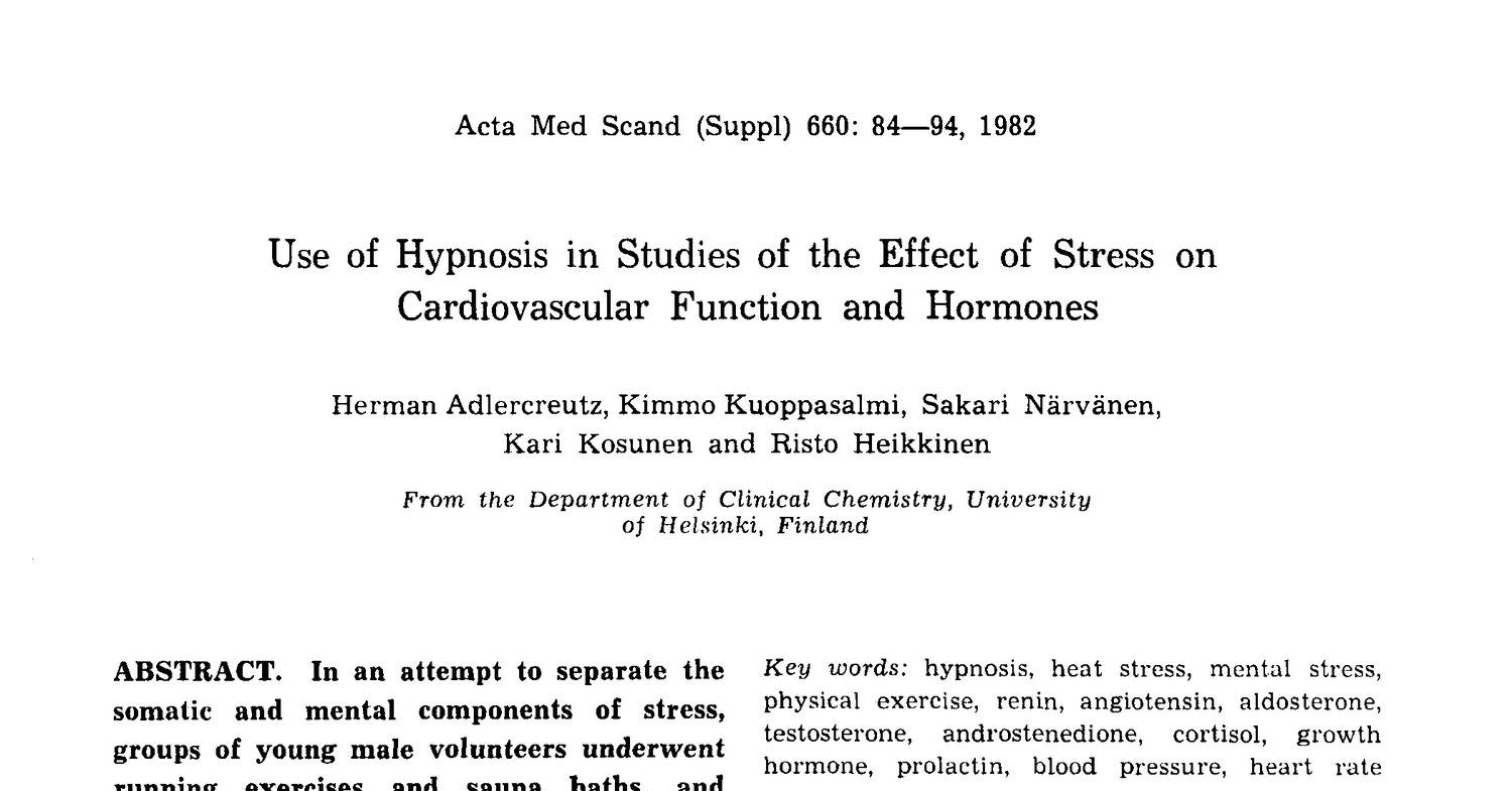 hypnosis effect on hormones.pdf | DocDroid