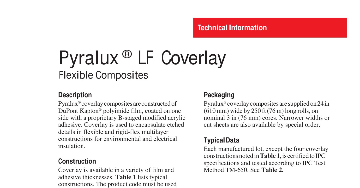 1. Dupont Coverlay.pdf | DocDroid