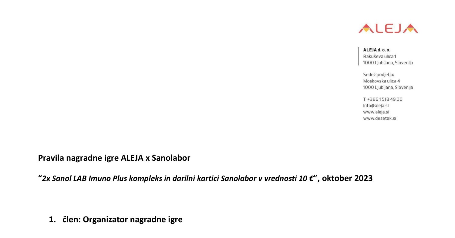 ALEJA Pravila nagradne igre Sanolabor_OKT23 (1).pdf | DocDroid