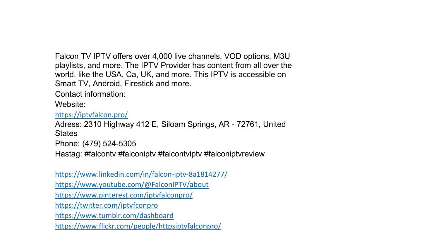 Falcon TV IPTV offers over 4.docx | DocDroid