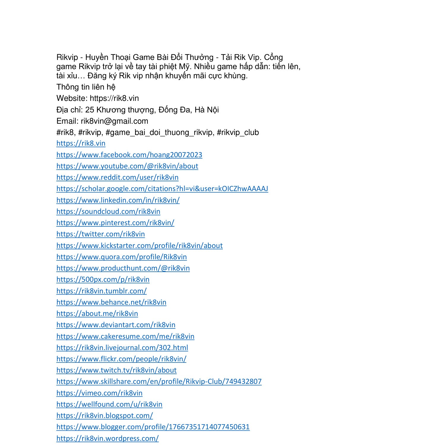 Rikvip - Game Bài Đổi Thưởng Rik VIP club.docx | DocDroid