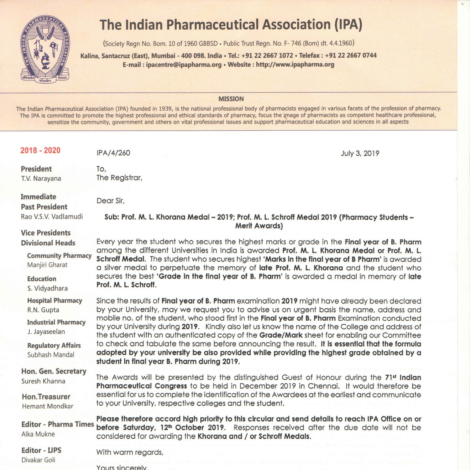 Prof. M.L. Khorana & Schroff Circular 2019.pdf | DocDroid