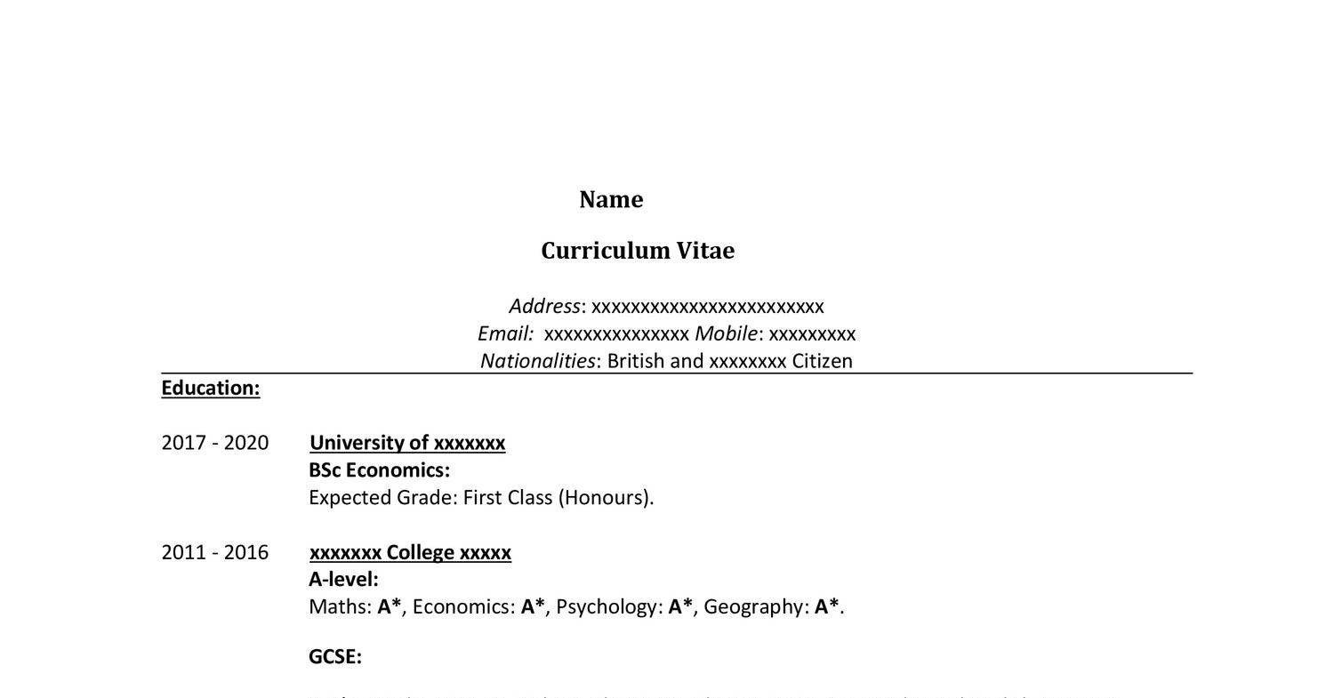 Fake CV.docx | DocDroid