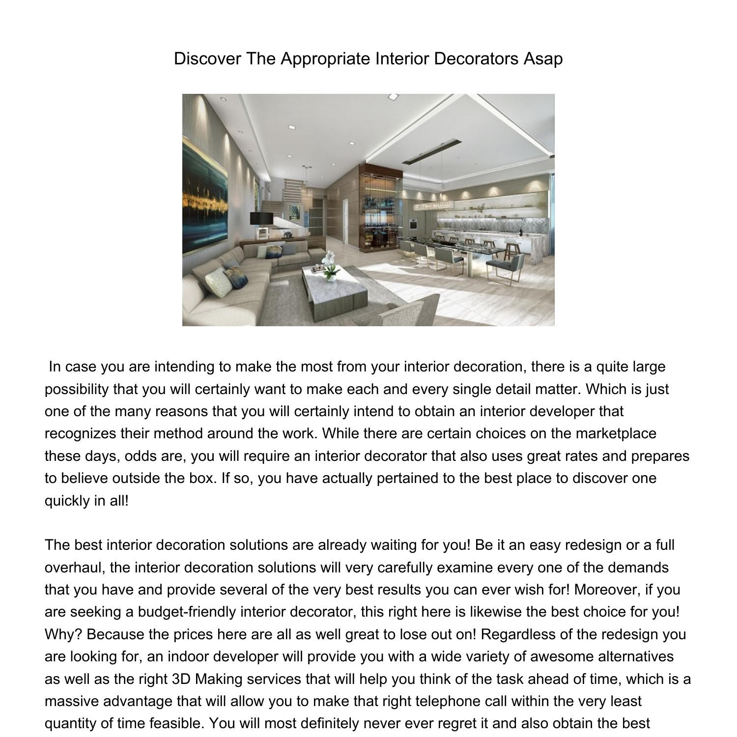 DiscoverTheAppropriateInteriorDecoratorsAsap910.pdf | DocDroid