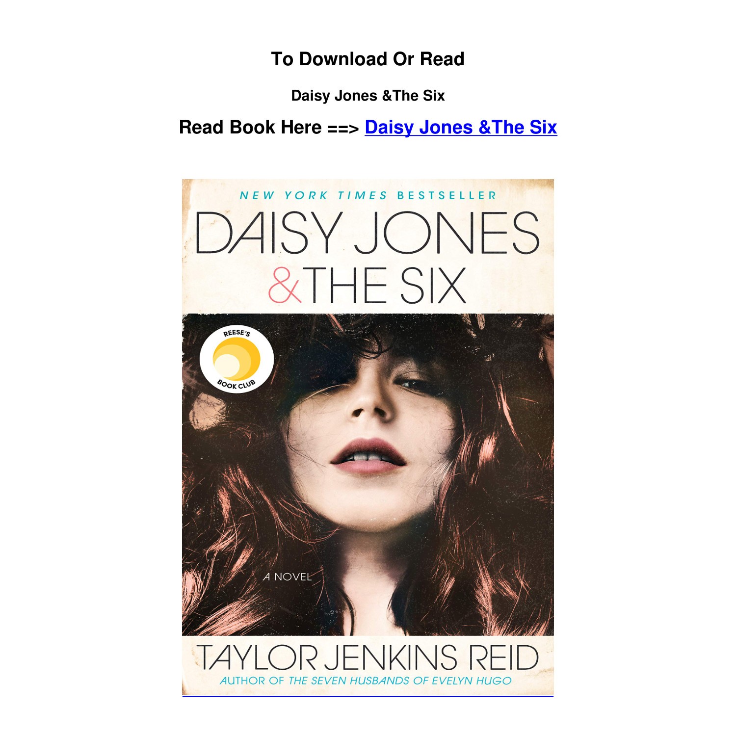 DOWNLOAD EPub Daisy Jones The Six BY Taylor Jenkins Reid.pdf | DocDroid