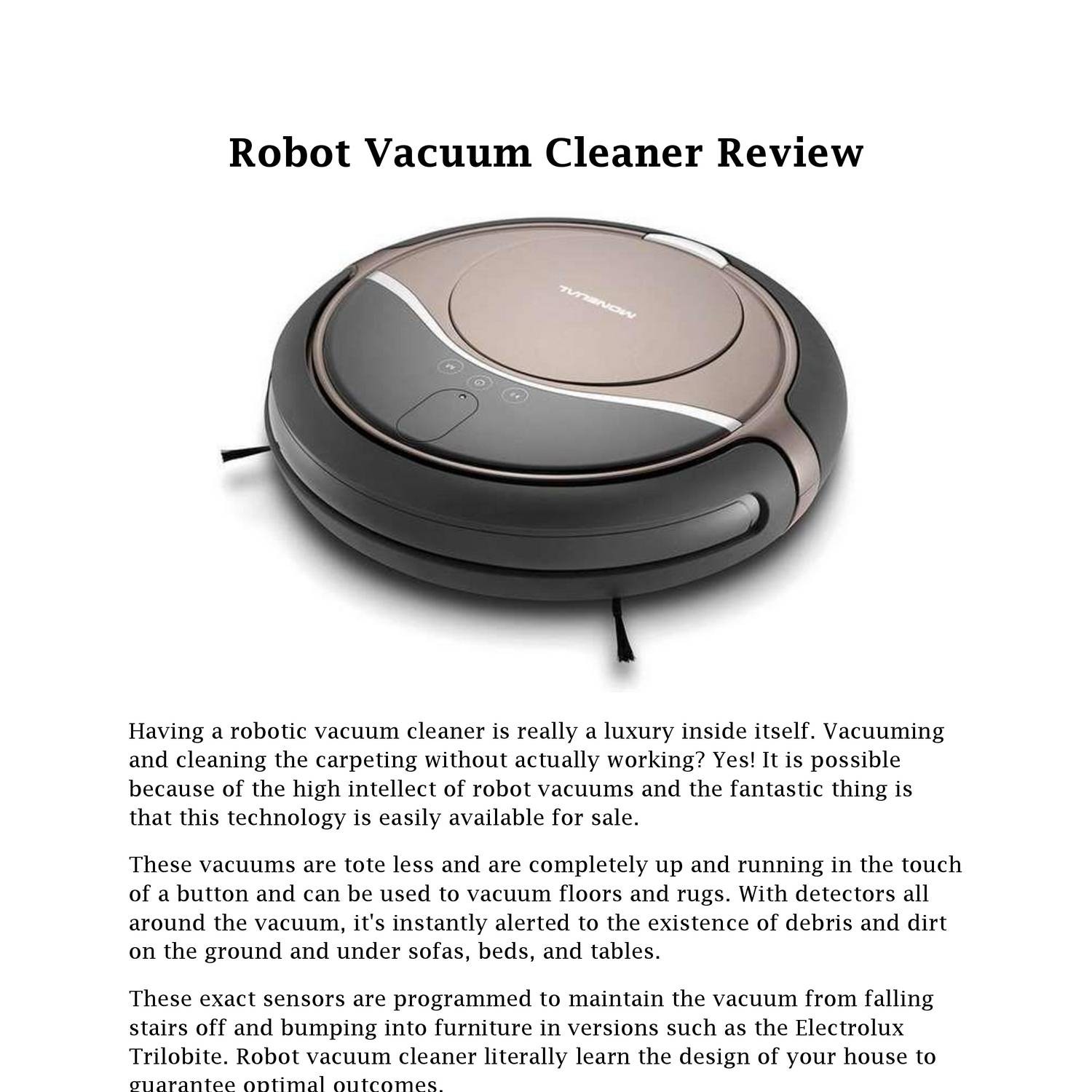 Robot Vacuum Cleaner Review.pdf | DocDroid